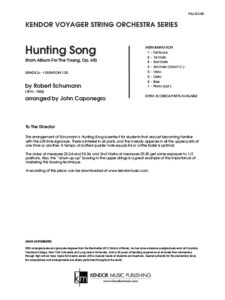 Hunting Song – Full Score – Kendor Music Publishing