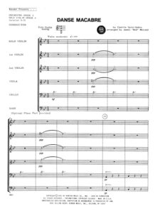 Danse Macabre – Full Score – Kendor Music Publishing