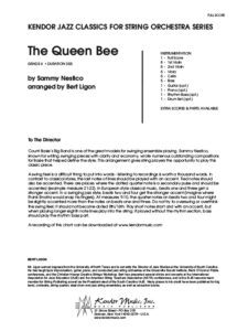 The Queen Bee – Full Score – Kendor Music Publishing