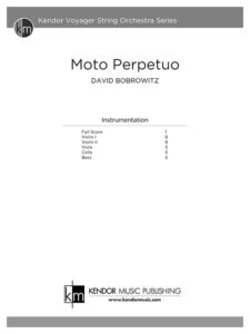 Moto Perpetuo – Full Score – Kendor Music Publishing