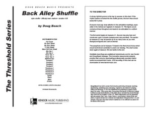 Back Alley Shuffle – Full Score – Kendor Music Publishing
