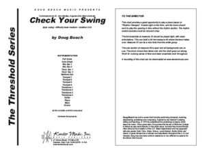 Check Your Swing – Kendor Music Publishing