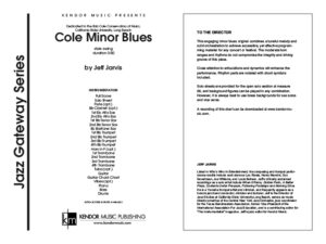 Cole Minor Blues – Full Score – Kendor Music Publishing