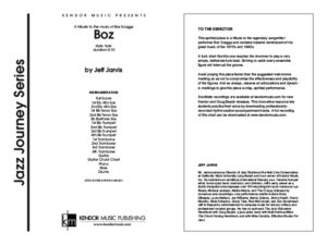 Boz – Full Score – Kendor Music Publishing