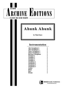 Ahunk Ahunk – Full Score – Kendor Music Publishing